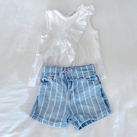 Habitual | Matching Sets | Habitual Girl Denim Shorts And Tank Set ...